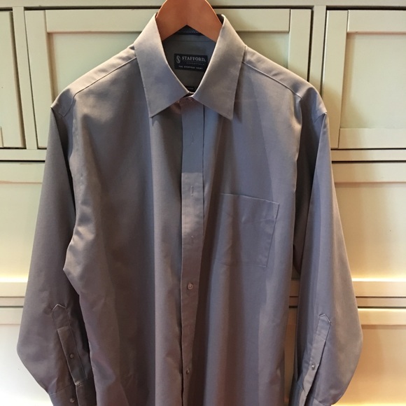 Stafford | Shirts | Mens Fitted Dress Shirt By Stafford | Poshmark